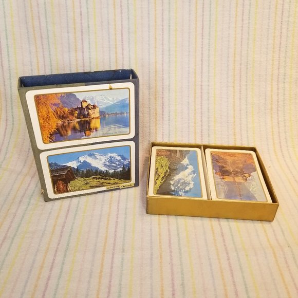 Games | Vintage Finest Swiss Playing Cards Unopened Decks Made In ...